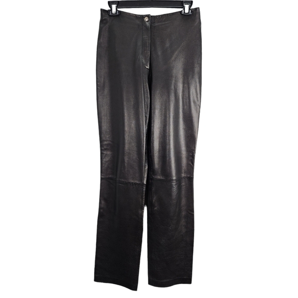 Vintage | Pants & Jumpsuits | Nicola Berti Leather Straight Leg High ...